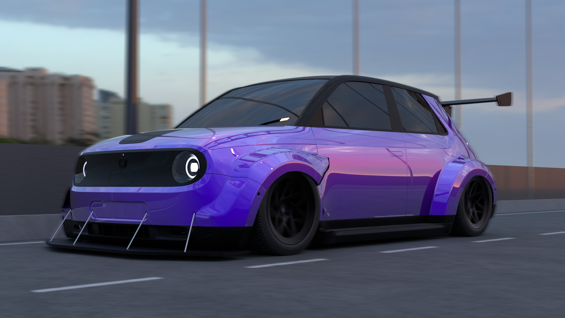 ArtStation - custom widebody honda E
