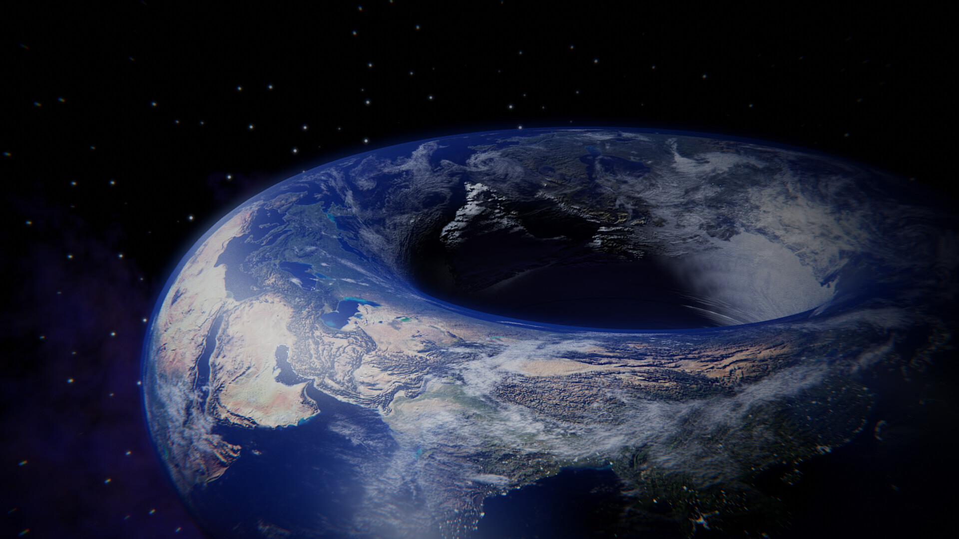 ArtStation - Earth is donut
