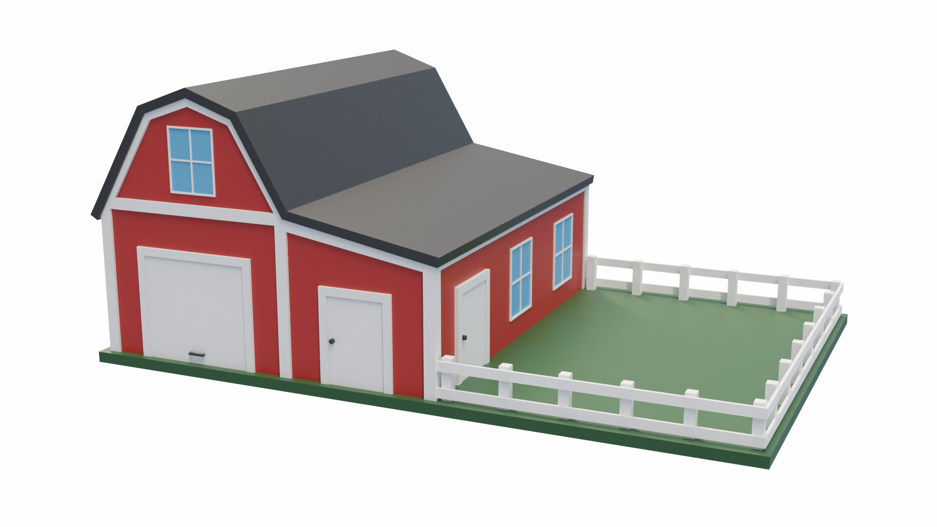 barn sketchfab