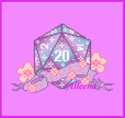 ArtStation - Galaxy D20 - Pixel Art