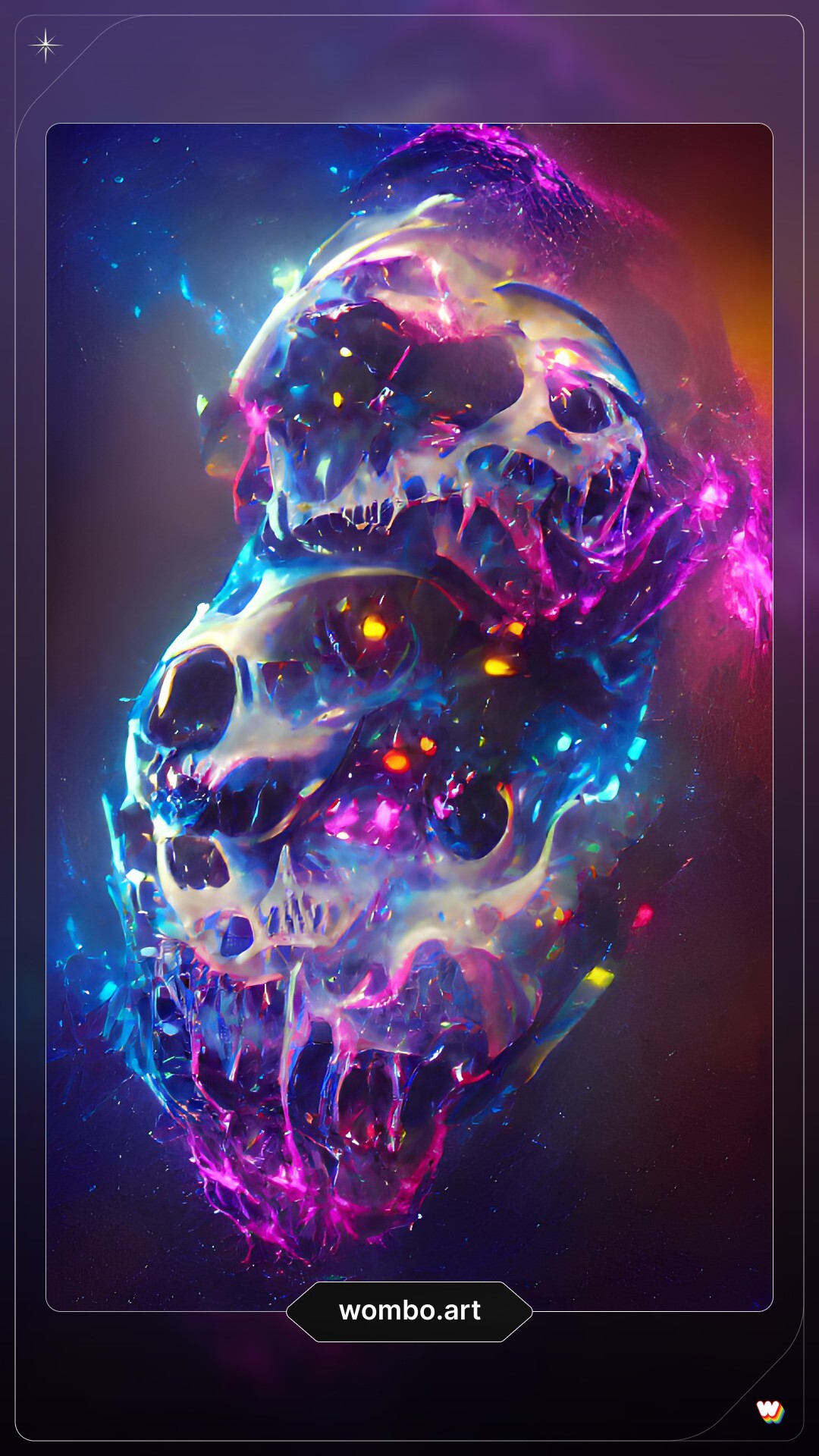 ArtStation - Synthwave Wolf Skulls