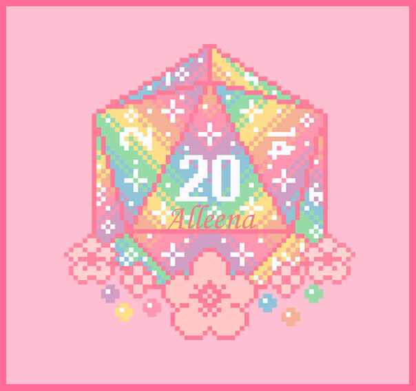 ArtStation - Rainbow D20 - Pixel Art