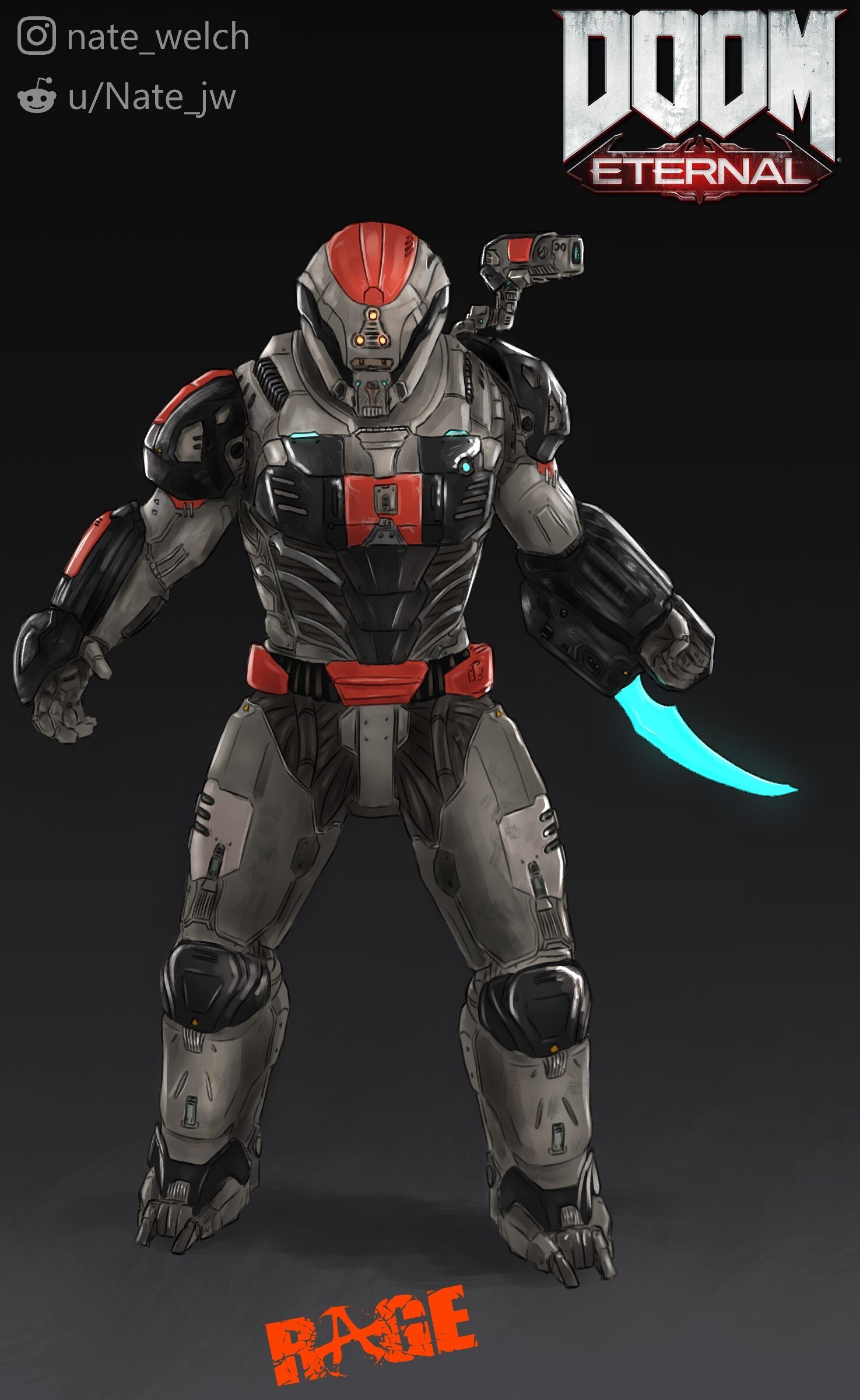 ArtStation - Authority Slayer (Doom / Rage skin)