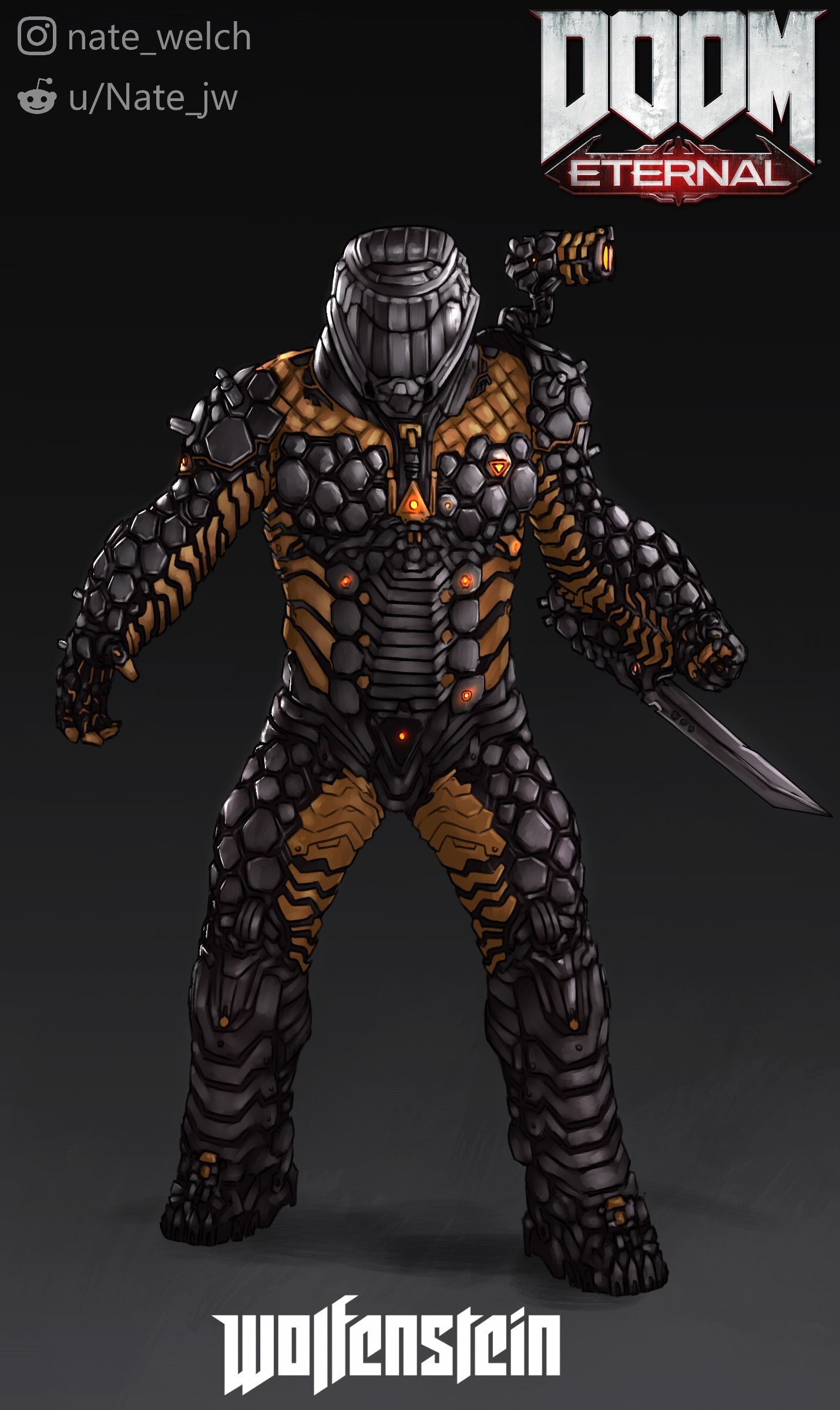 ArtStation - Kabbalah Slayer (Doom / Wolfenstein skin)