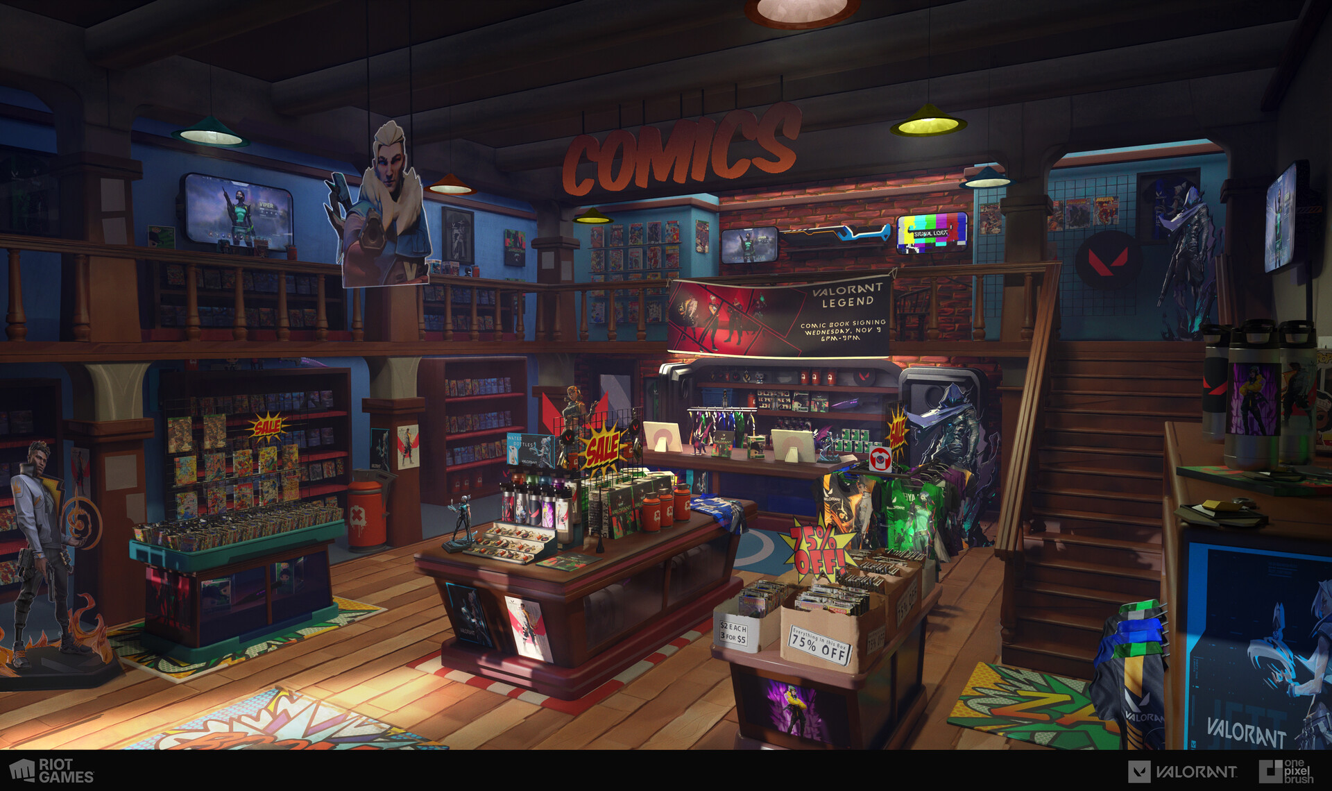 ArtStation - Comic Book Store