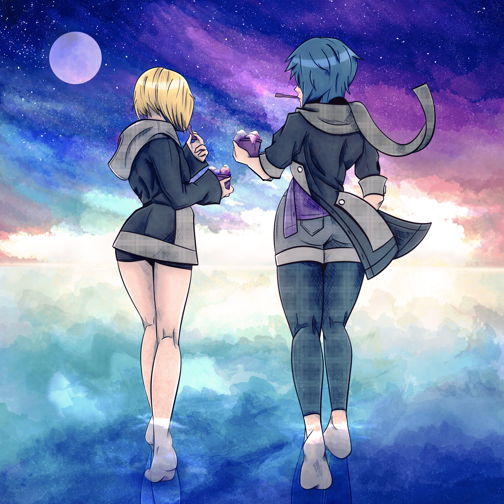 ArtStation - The Sun and The Moon, VantaPsy