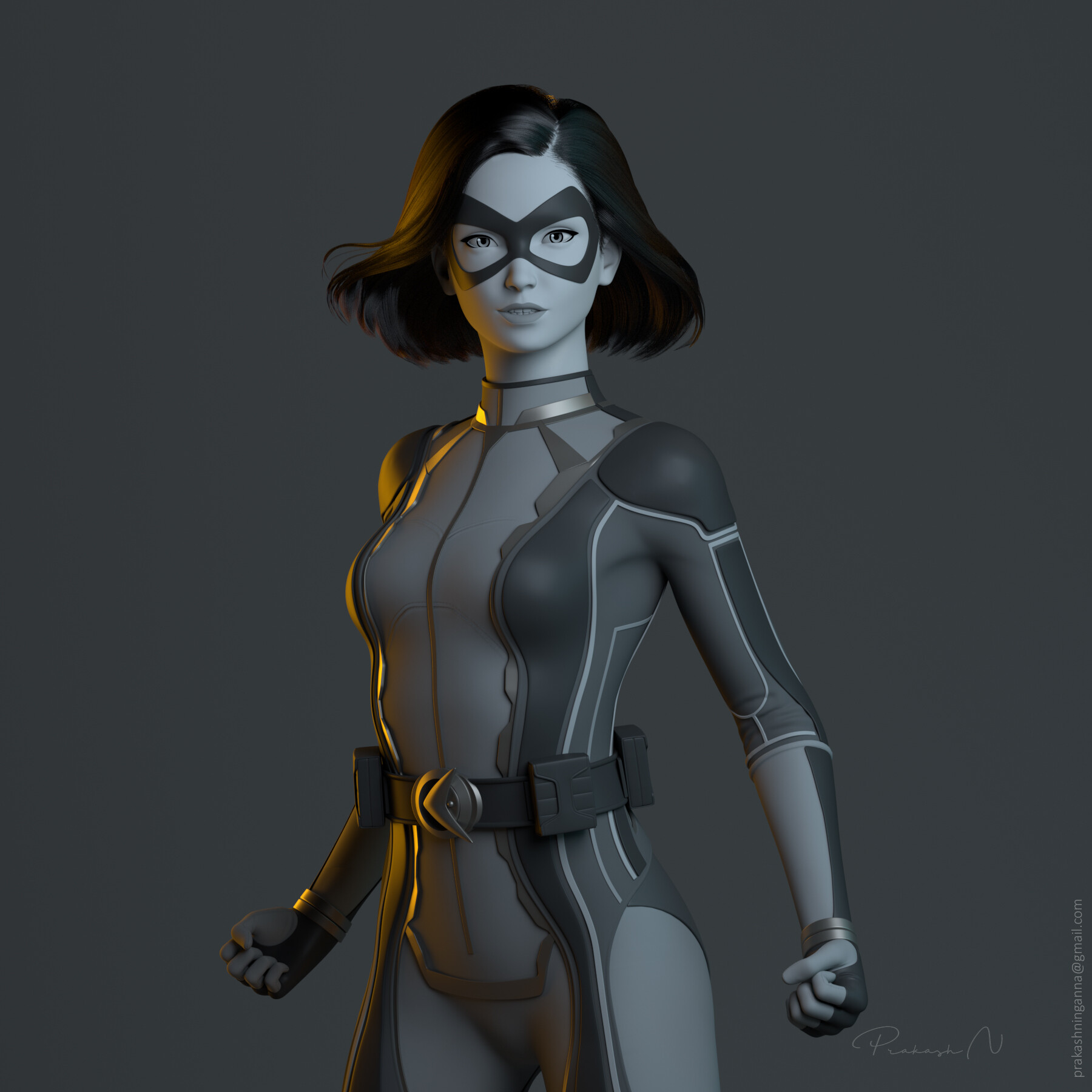 ArtStation - Superhero Z-Girl