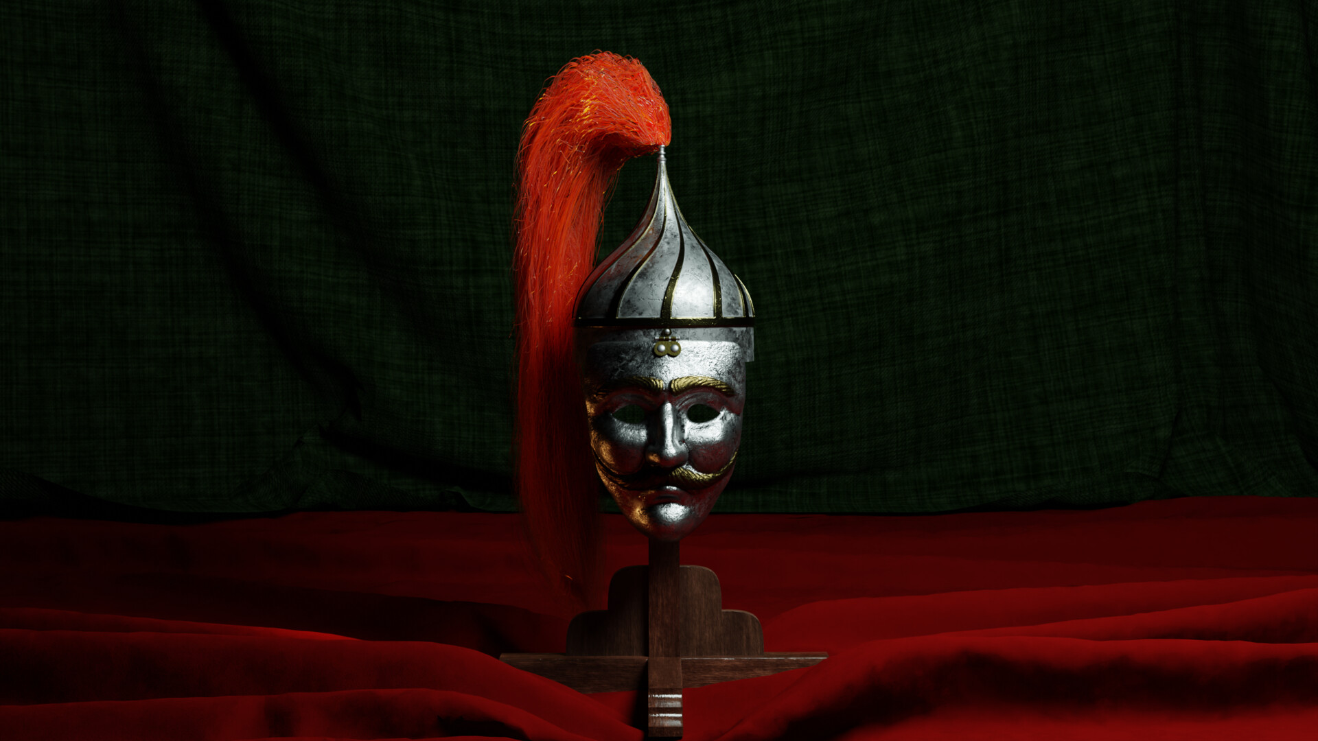 ArtStation - Mustache helmet