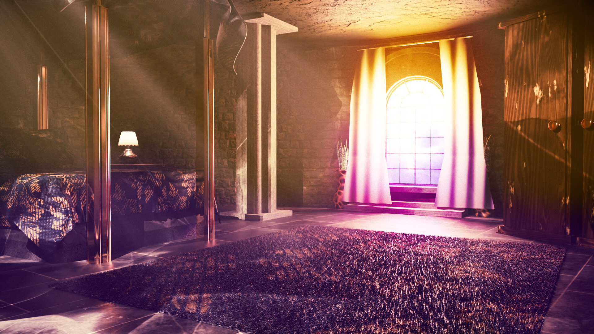 ArtStation - Round castle room