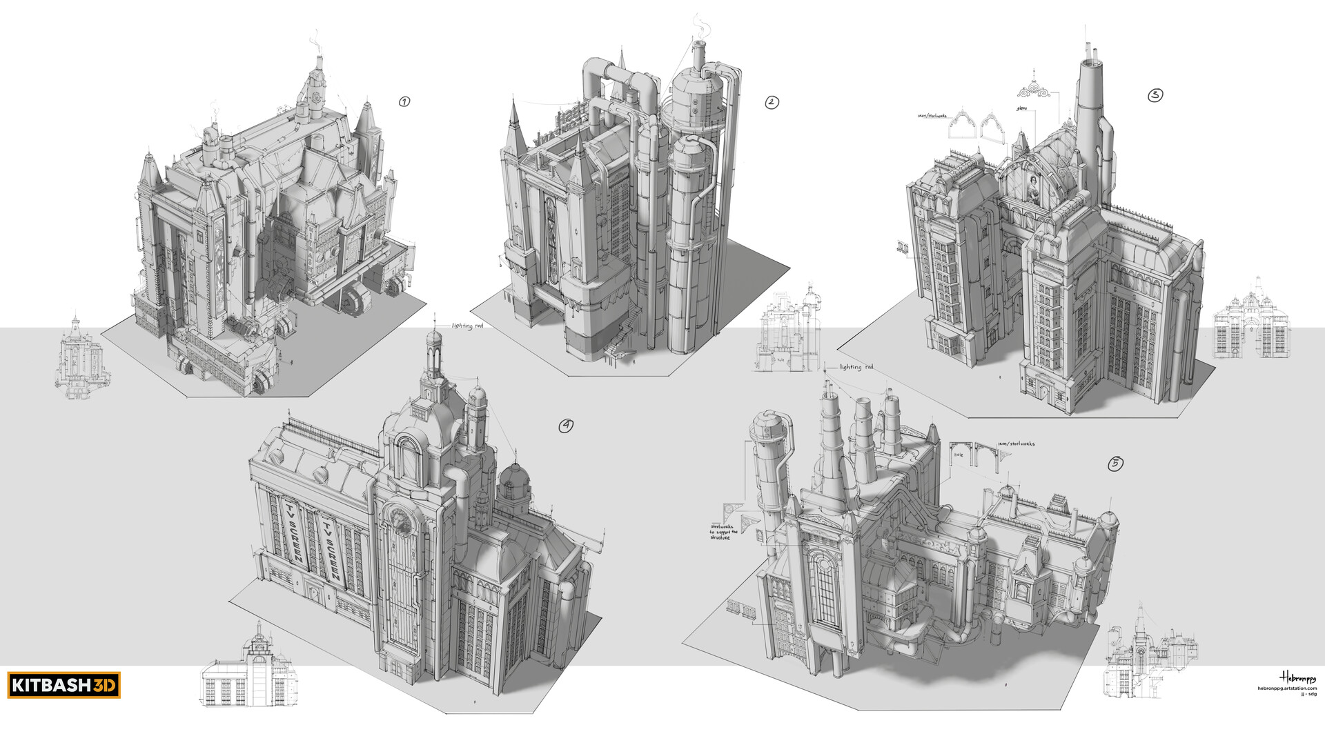 Dieselpunk Architecture