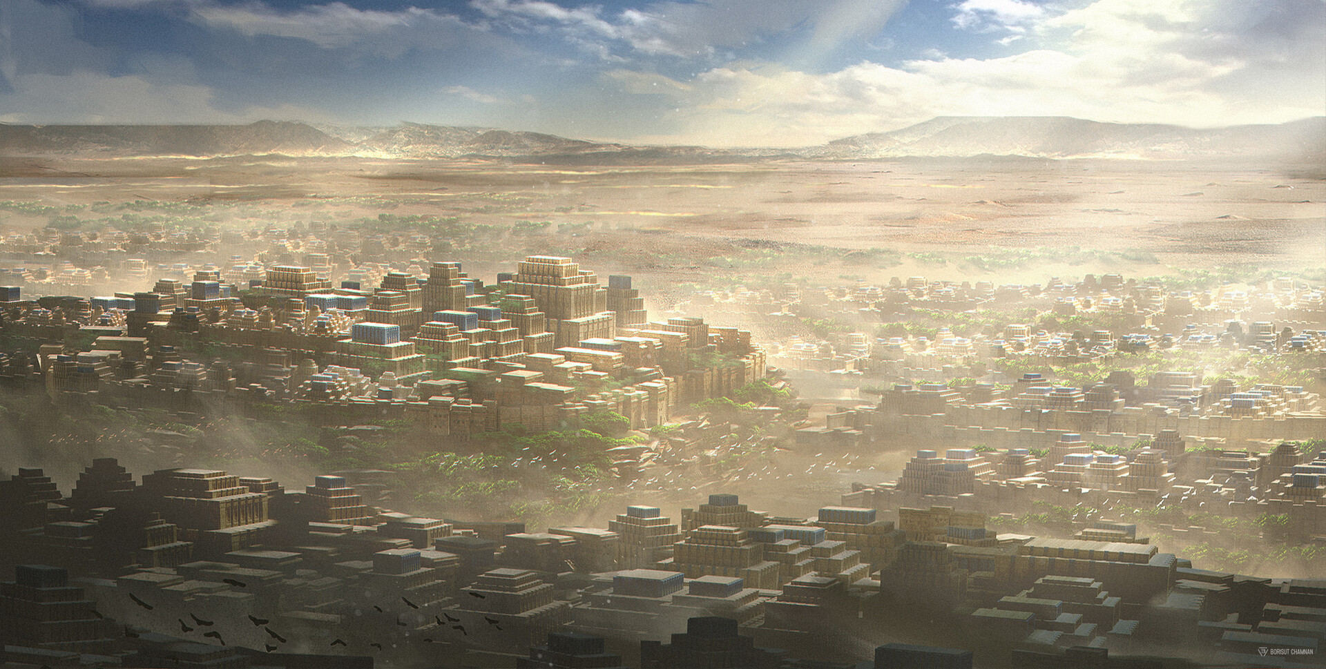Citadel of Erbil, Irag, Borisut Chamnan : r/ImaginaryCityscapes