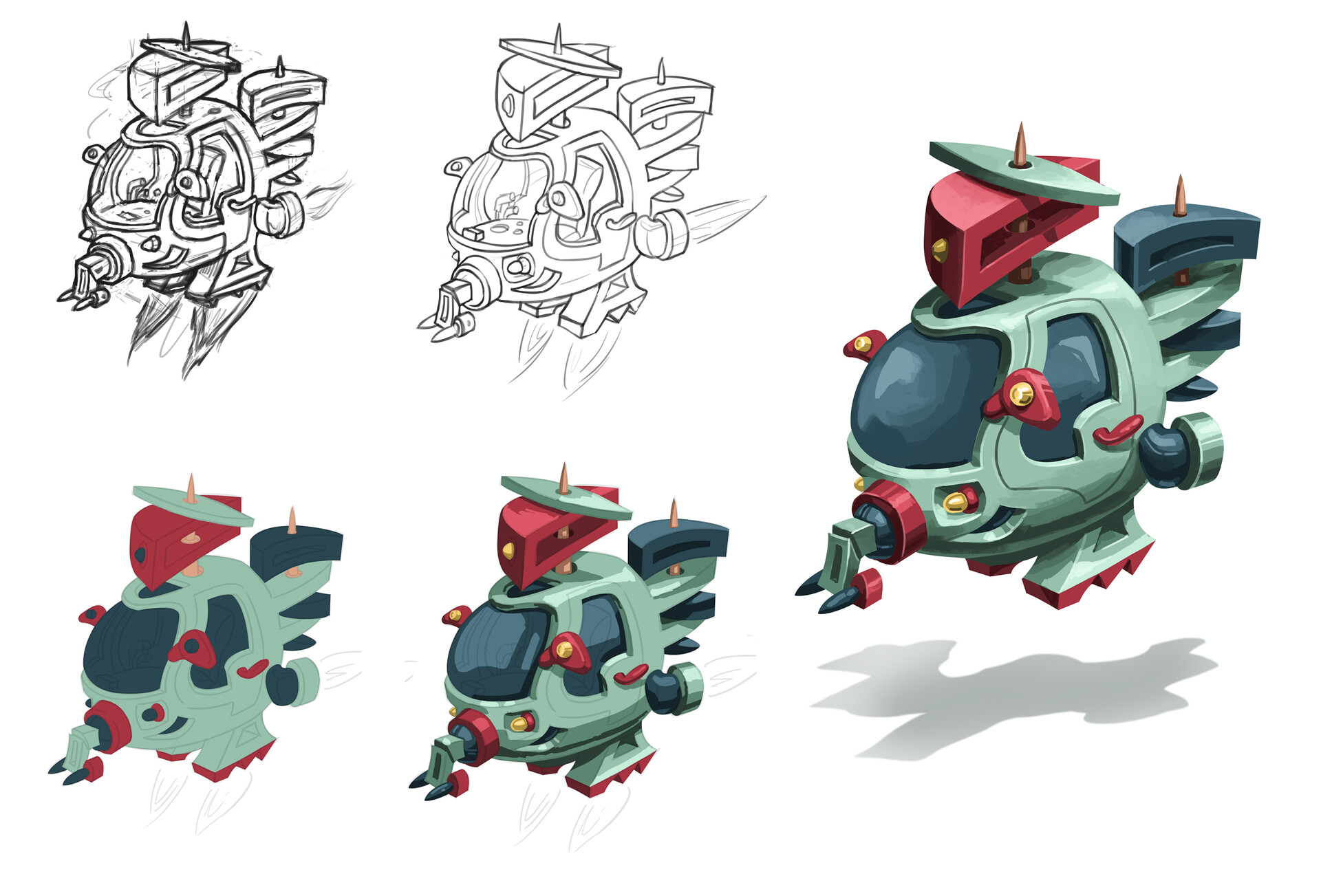 helicopter animation 2d