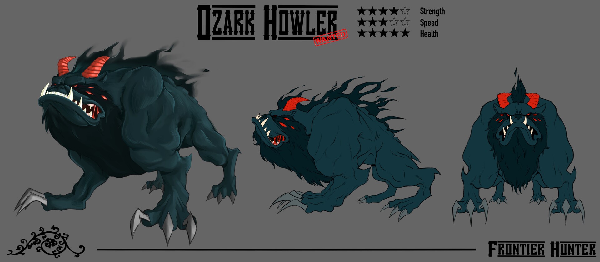 ArtStation - Ozark Howler Concept Art - Frontier Hunter