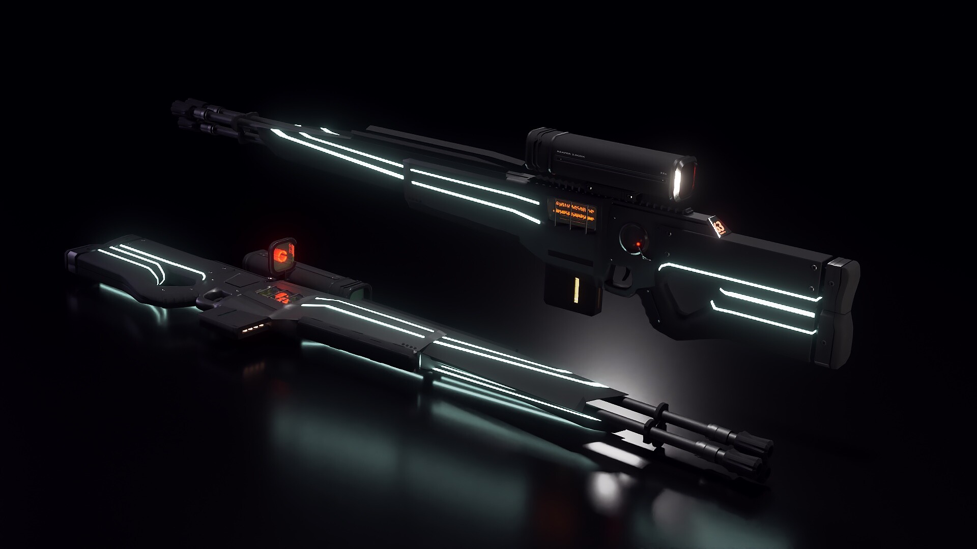 ArtStation - Sci-fi rifle