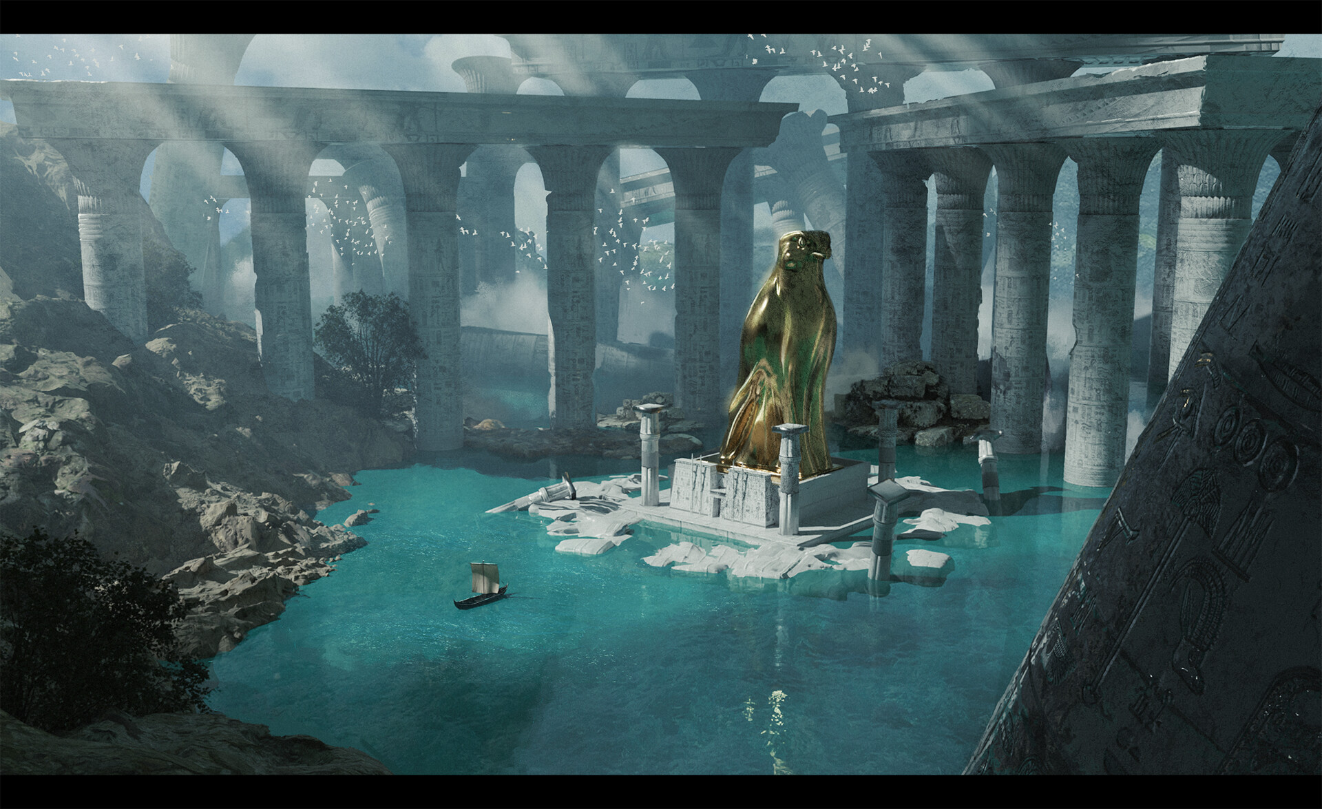 ArtStation - river temple