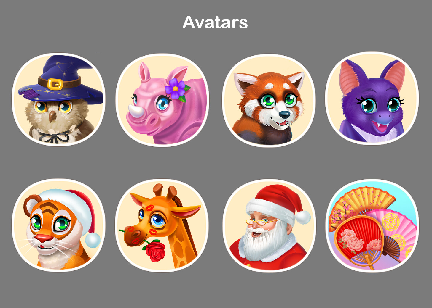 ArtStation - game icon avatar 2D