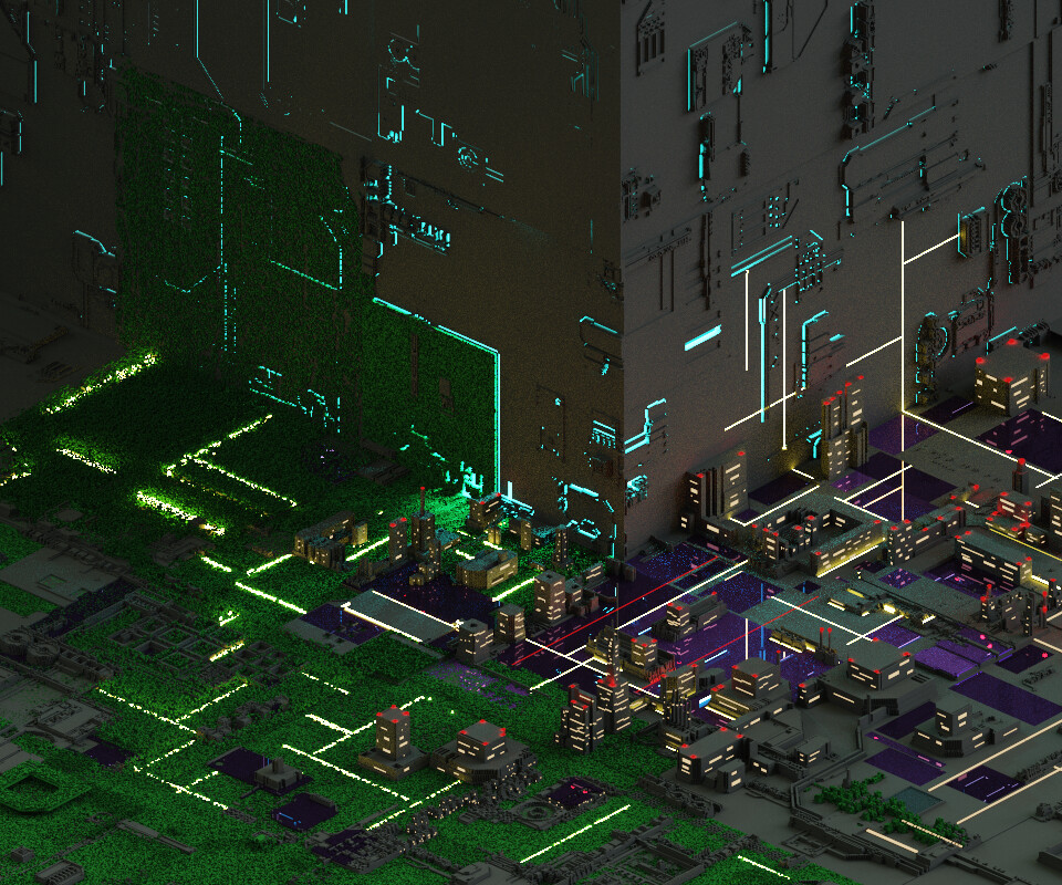 ArtStation - Space City #001