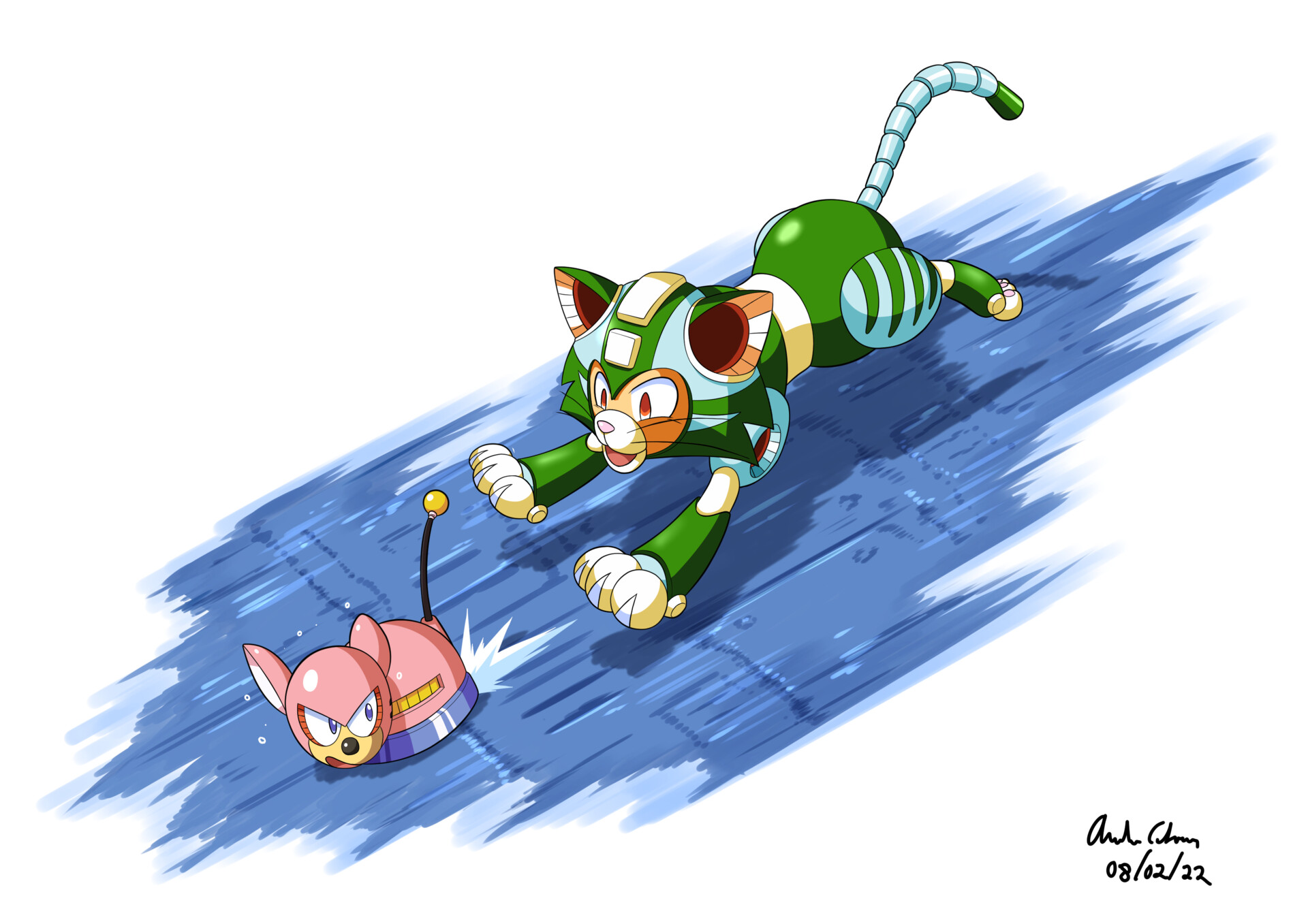 ArtStation - Megaman: Tango and Mousubeil