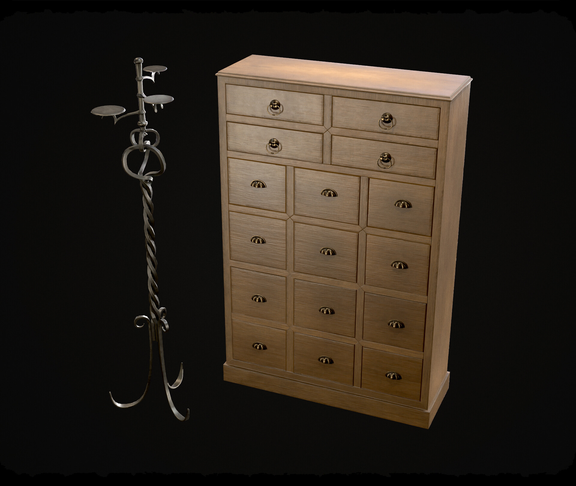 Aleksei Kazakov - Alchemist's room - Props & Materials