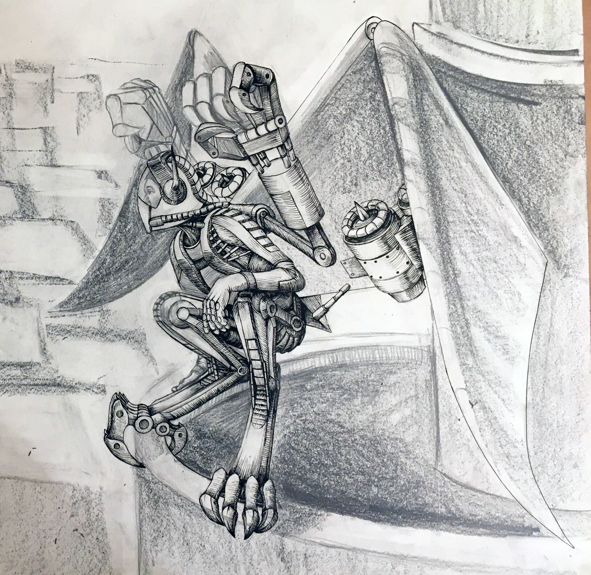 ArtStation - Wing Mech Suit (2021)