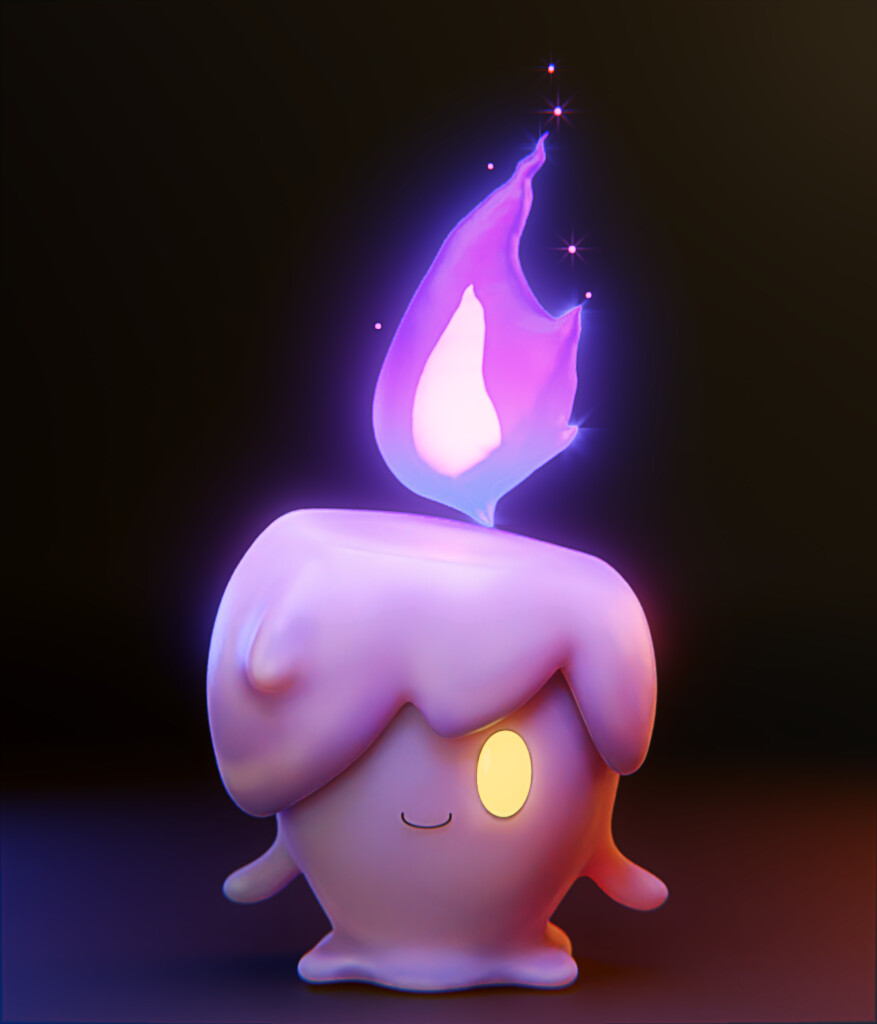 ArtStation - Pokemon Litwick Fan Art