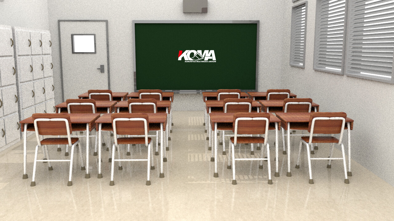 ArtStation - Bright Classroom (by: Arif Nur Rohman)