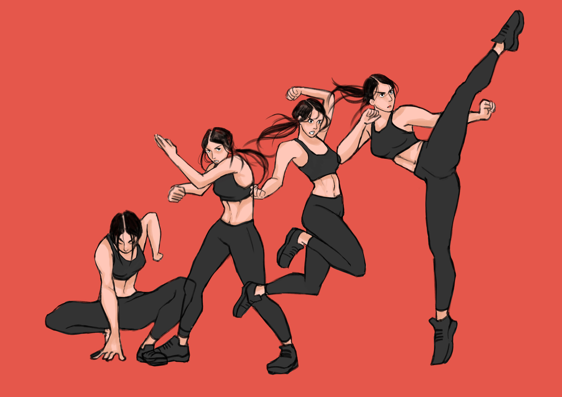 anime poses compilation