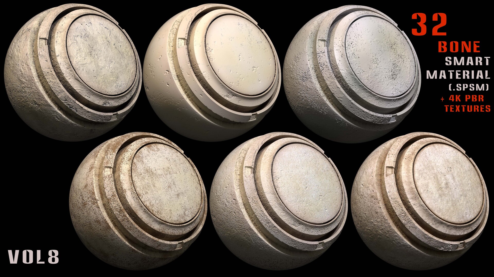 Mona Ghafourian - 30 Bone smart material + 4k PBR textures - Vol 8