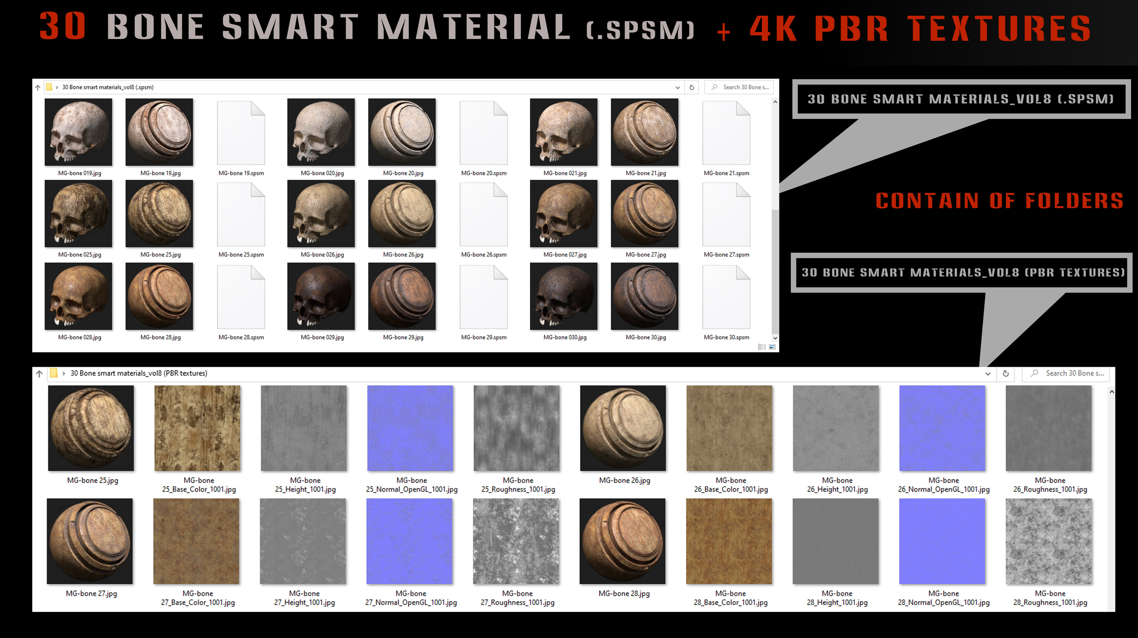 Mona Ghafourian - 30 Bone smart material + 4k PBR textures - Vol 8