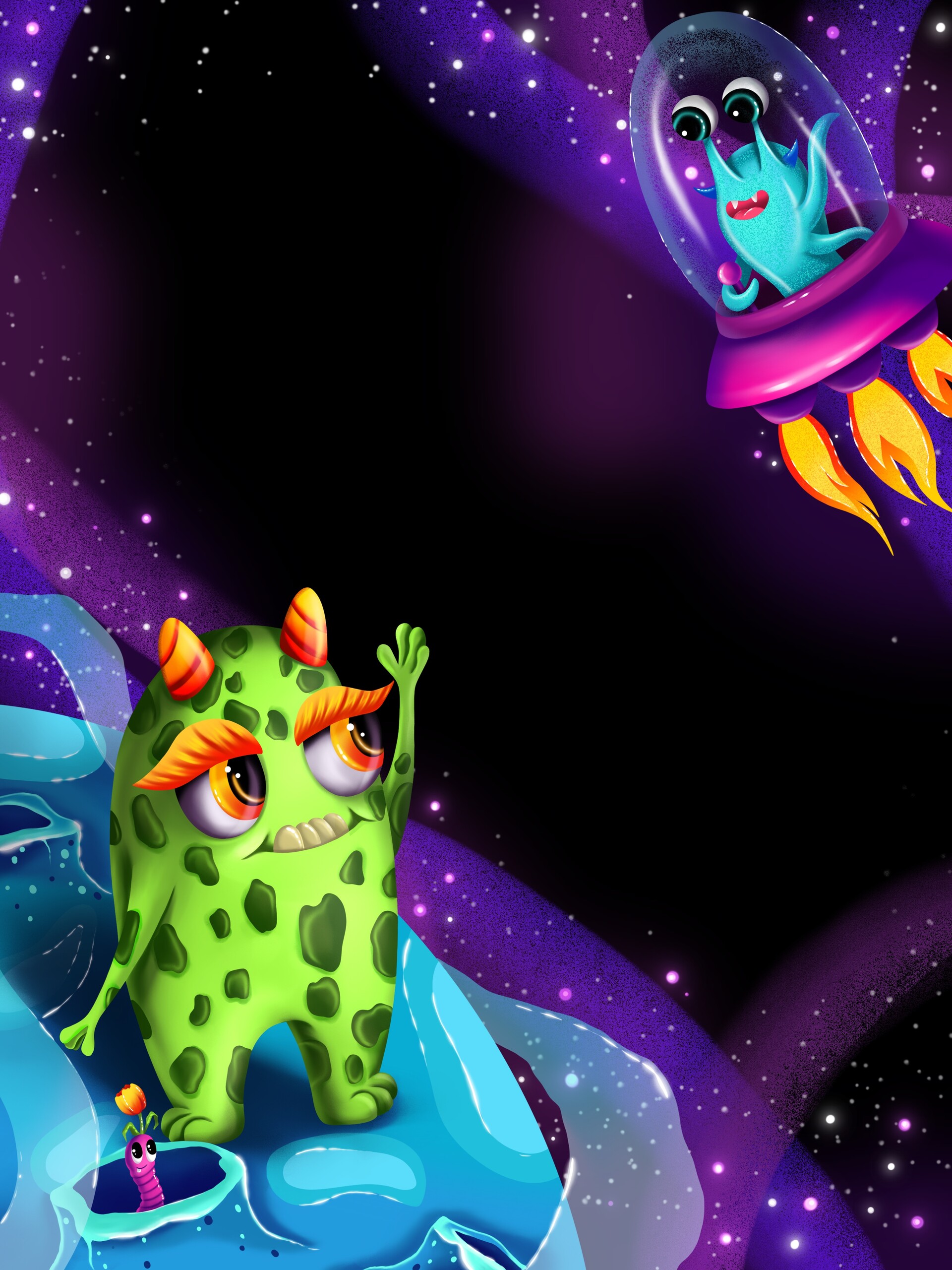 ArtStation - Monsters in Space