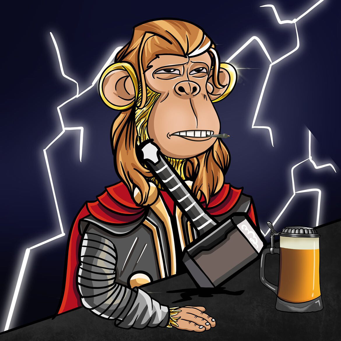 ArtStation - drunken ape social club nft project