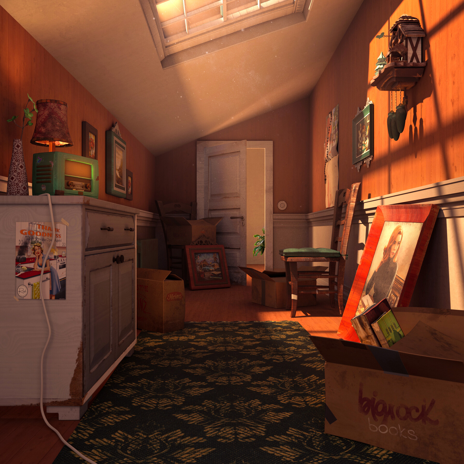 ArtStation - Dusty attic