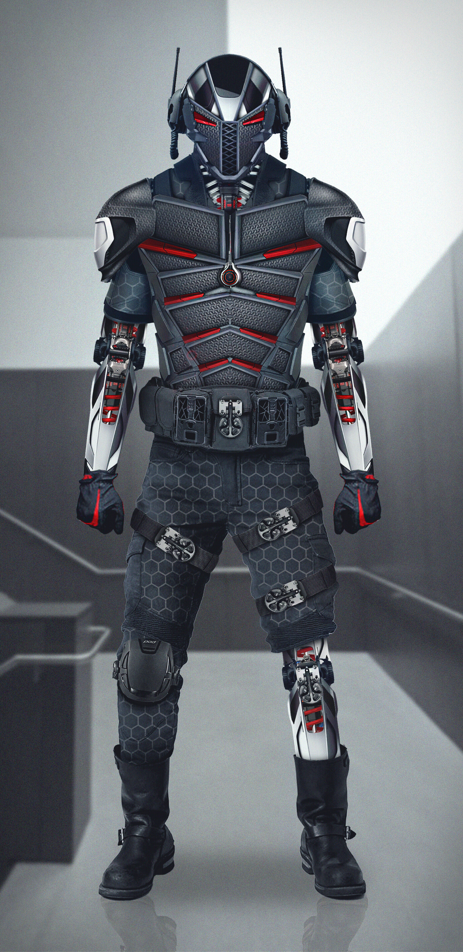 ArtStation - sci-fi security guard