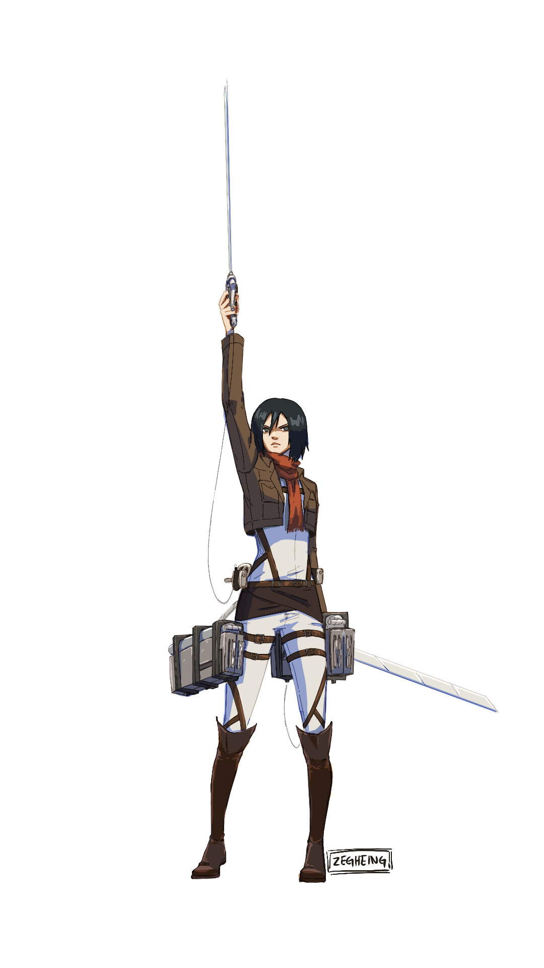 ArtStation - Cadet Mikasa (AOT Fan Art)