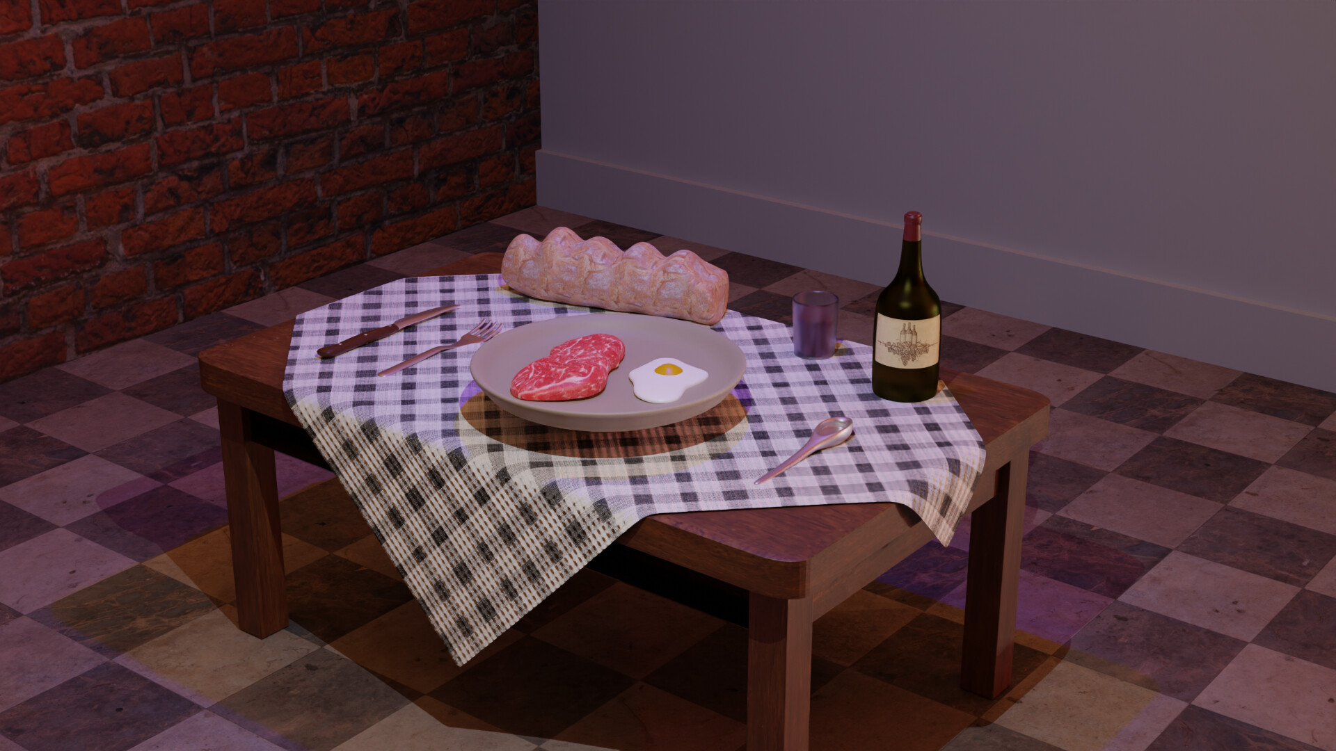 ArtStation - Cozy Lunch Scene