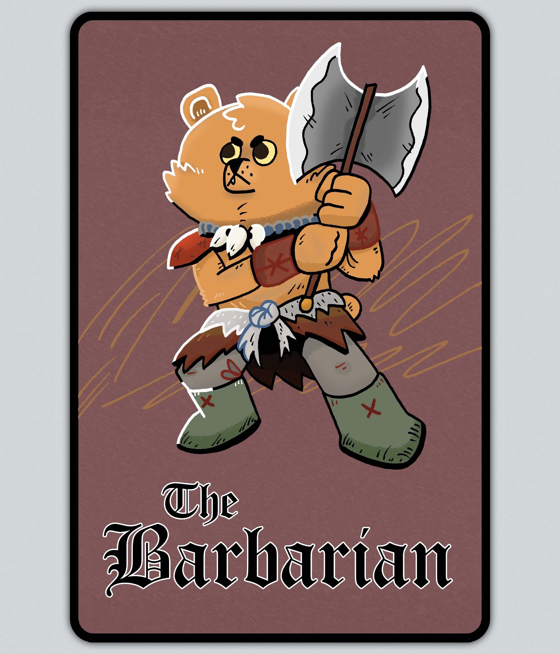 ArtStation - Animal Trading Card Design (All assets created by myself)