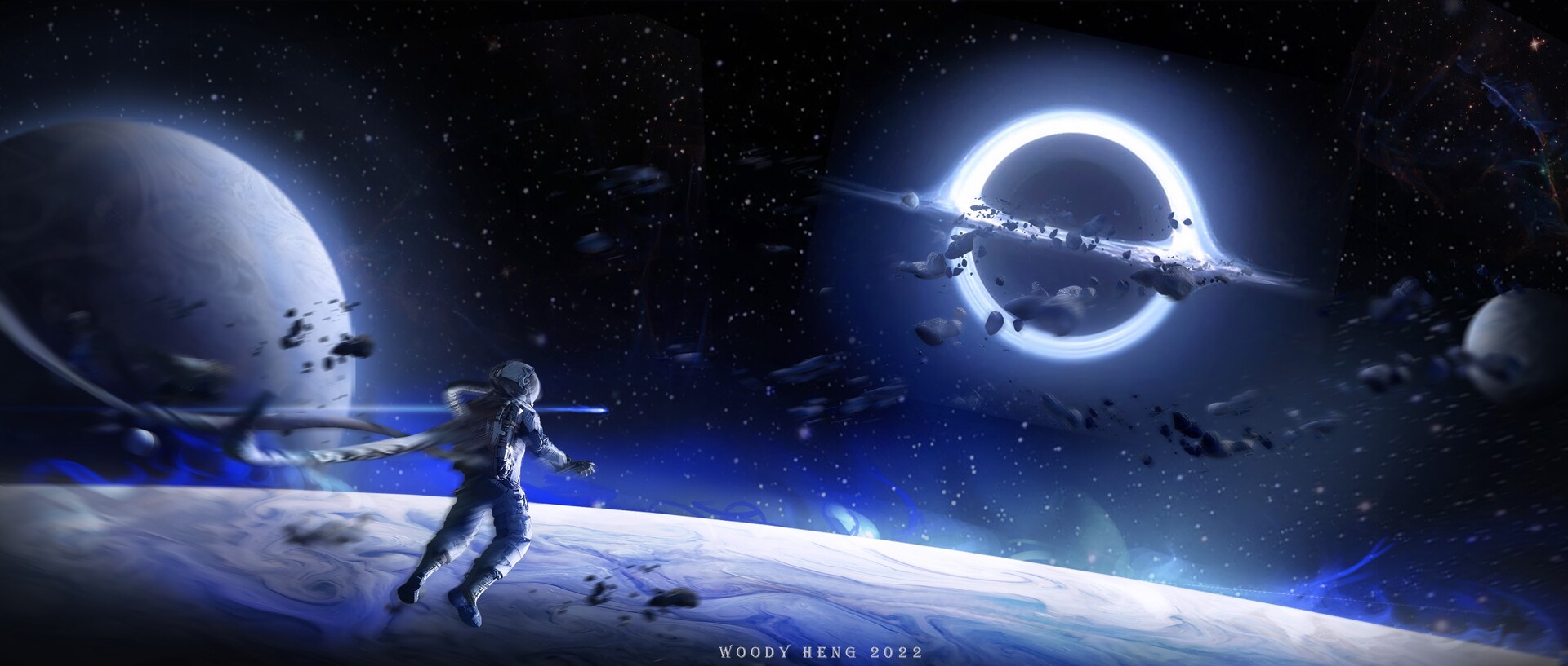 ArtStation - Star and Black Hole