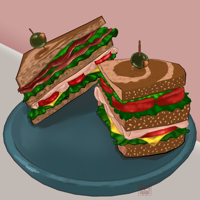 ArtStation - Pixified: Turkey Toastie