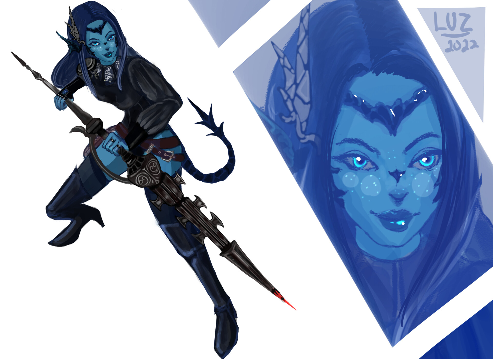 ArtStation - The Blue Dragoon (FFXIV)