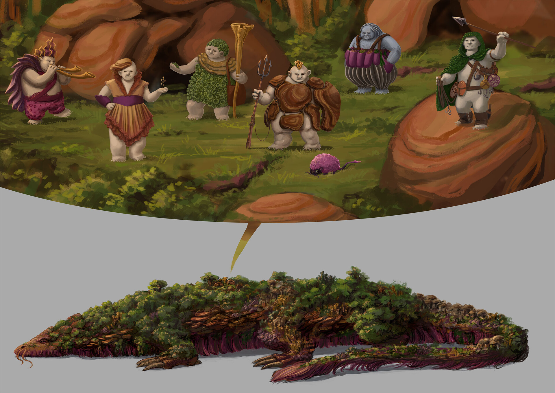 ArtStation - Character design for Dragon's Rise: The Forgotten Realms