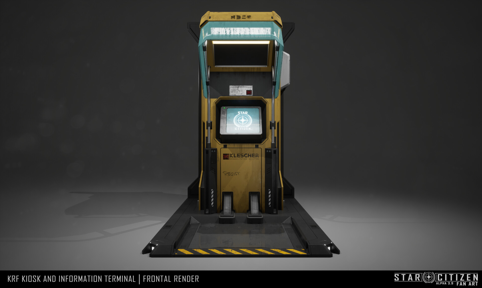Borja Bajjo Martínez - KRF Kiosk and Info Terminal - Star Citizen Fan Art