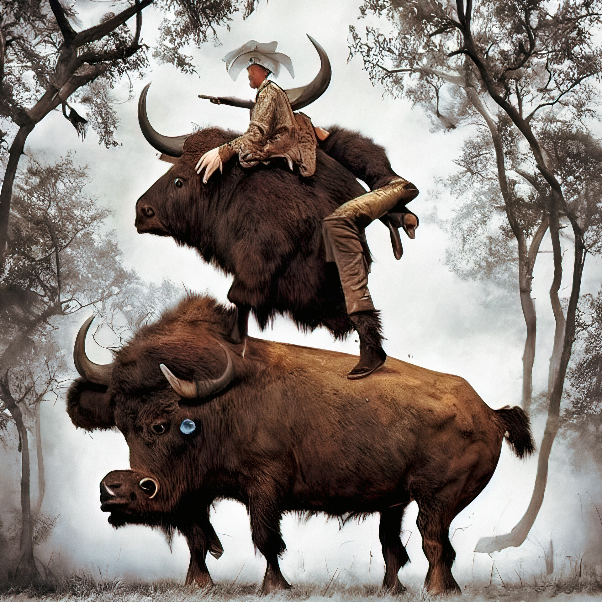 ArtStation - Buffalo Hunters