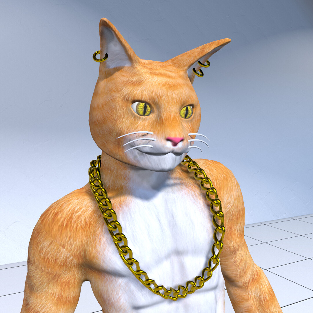 ArtStation - Buffed Cat