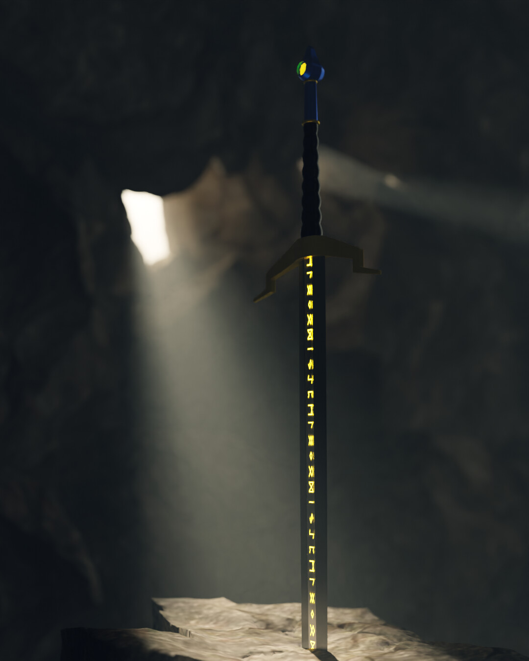 ArtStation - Legendary Sword waiting for it's Rightful Heir