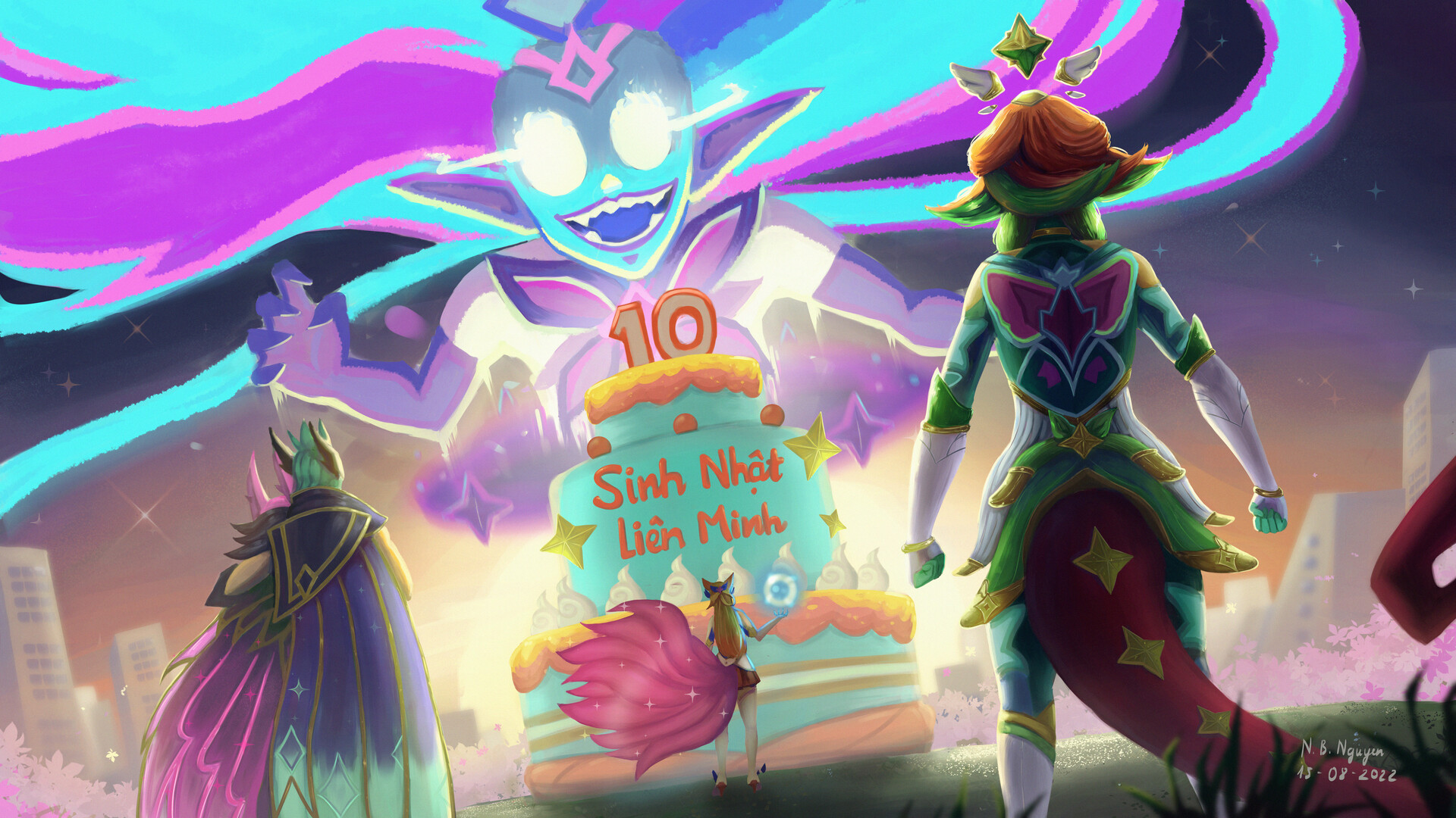 ArtStation - Decade Birthday ( League of legend fanart )