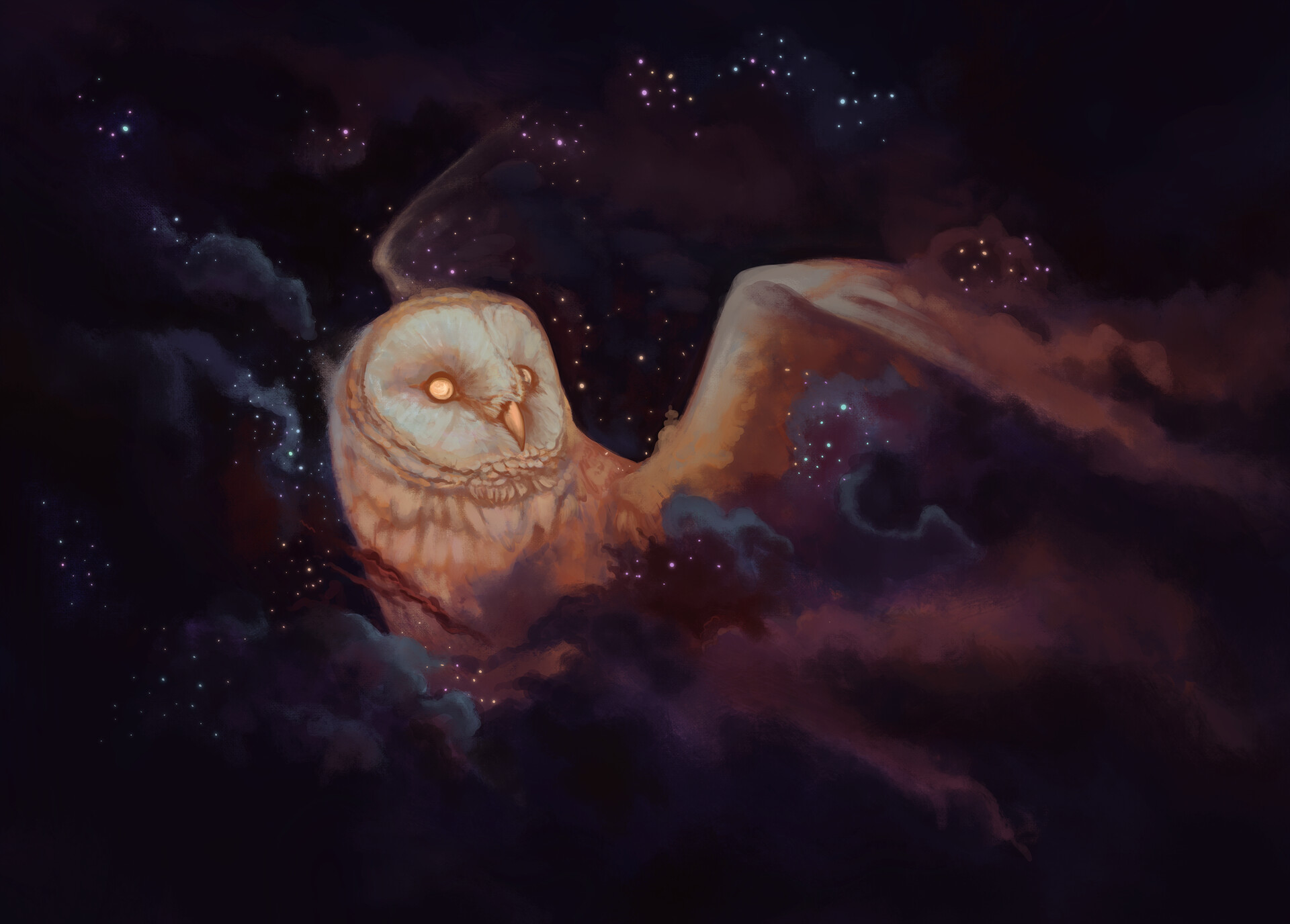 ArtStation - Galactic Owl