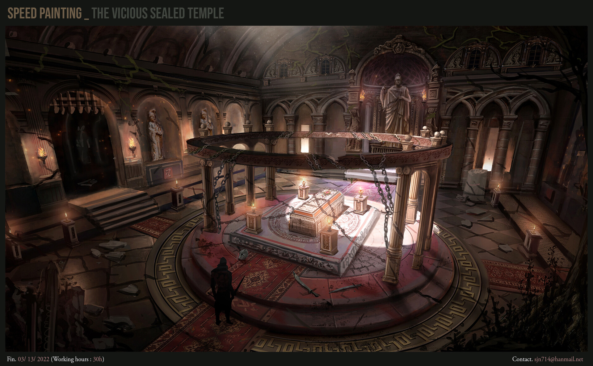 ArtStation - speed painting_the vicious sealed temple