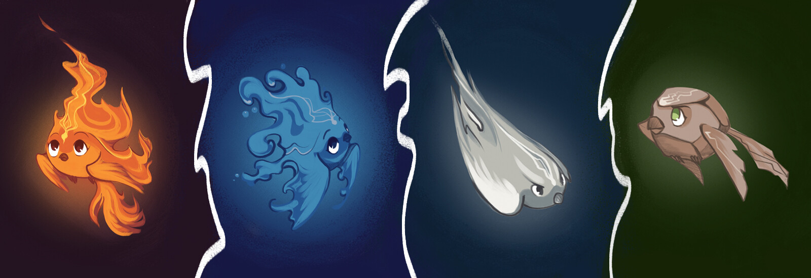 Yana Karpenko - Cute little elementals