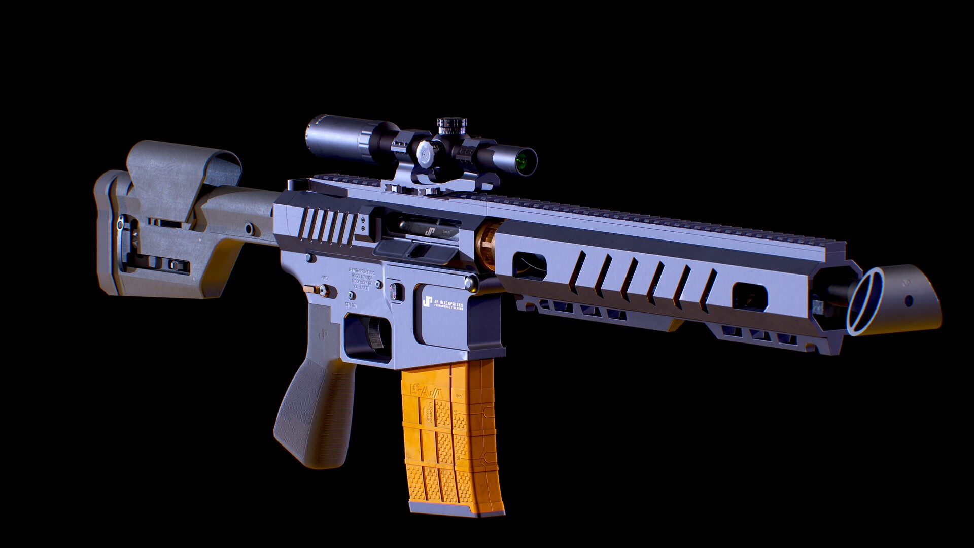 ArtStation - AR-15_mod_3 GAME READY MODELS