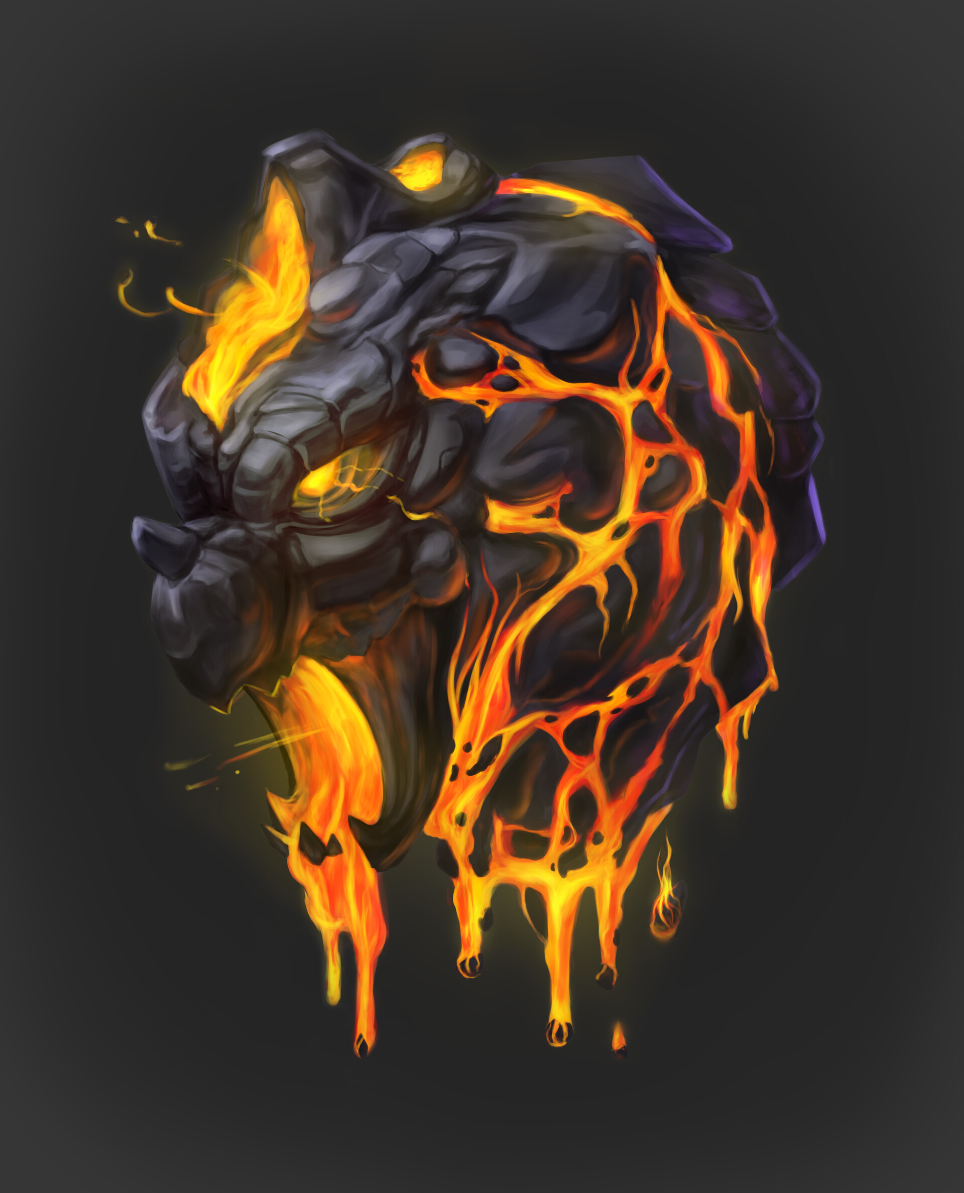 ArtStation - Lava Golem